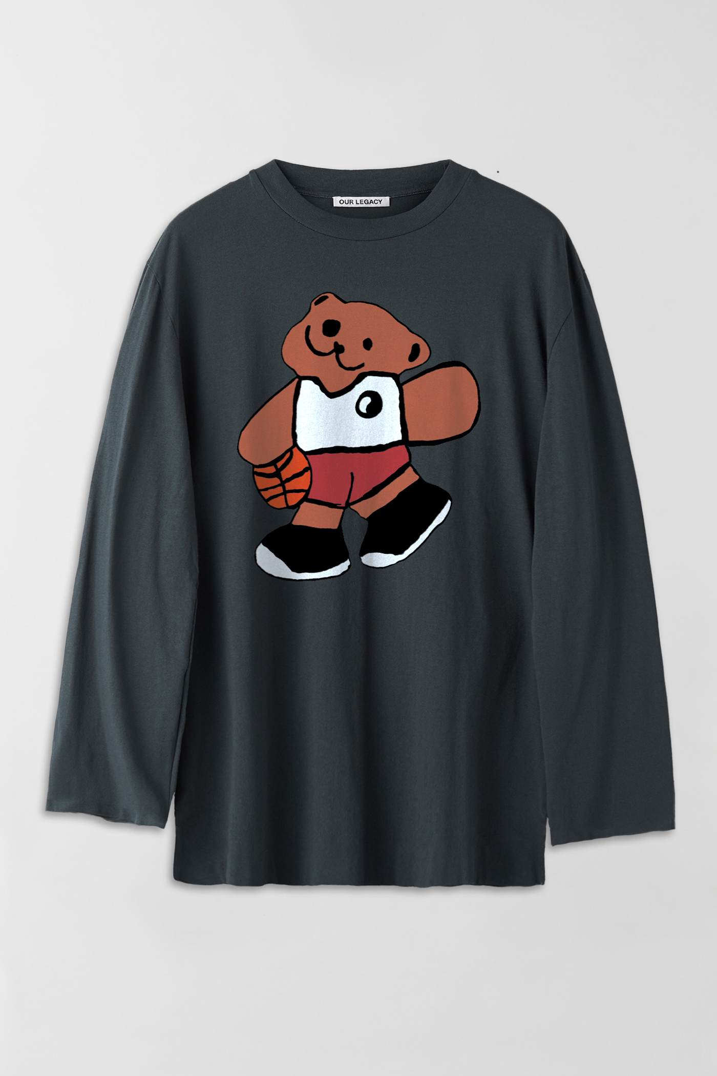Our Legacy - Kids Box Longsleeve Black Teddy Print