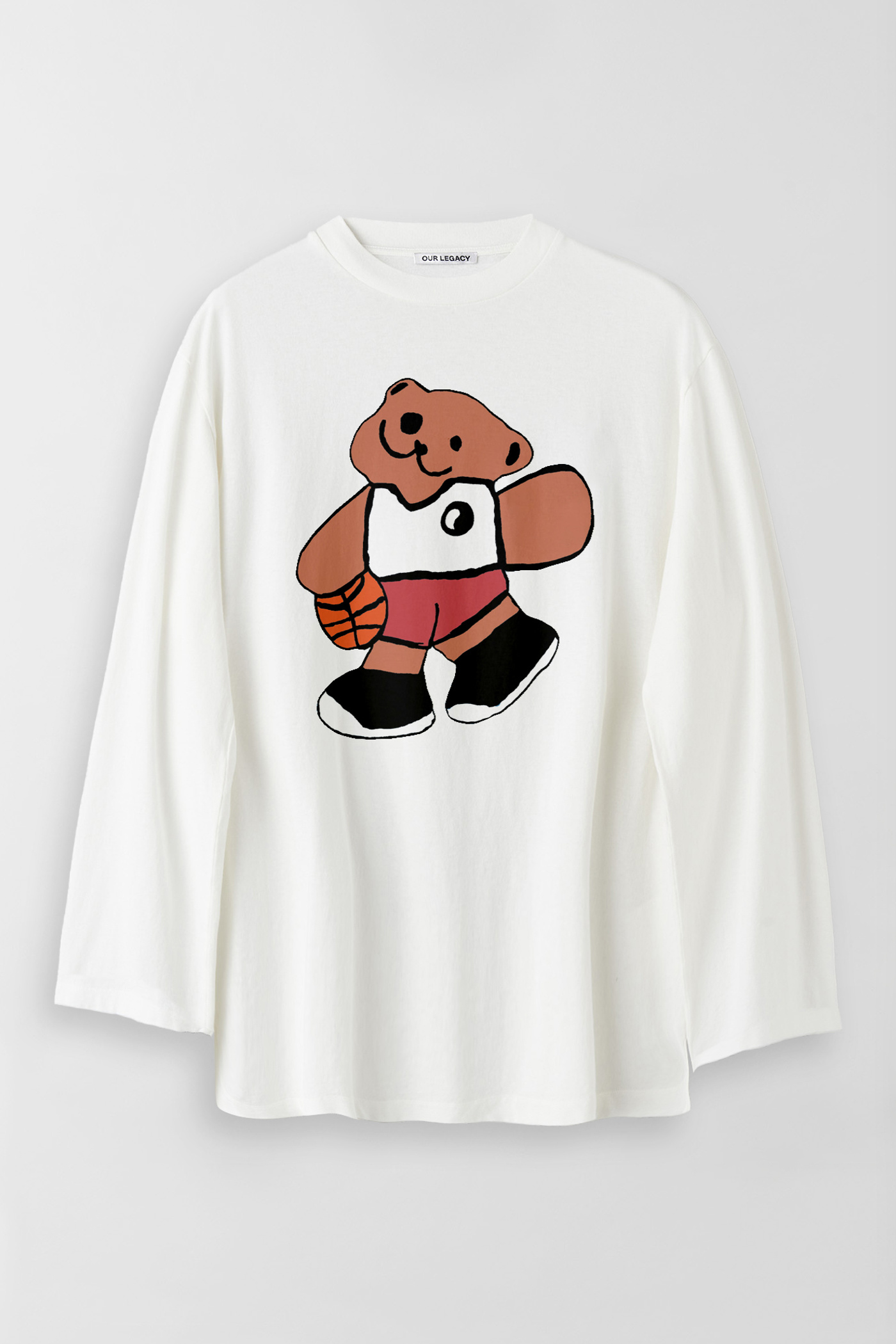 Our Legacy - Kids Box Longsleeve White Teddy Print