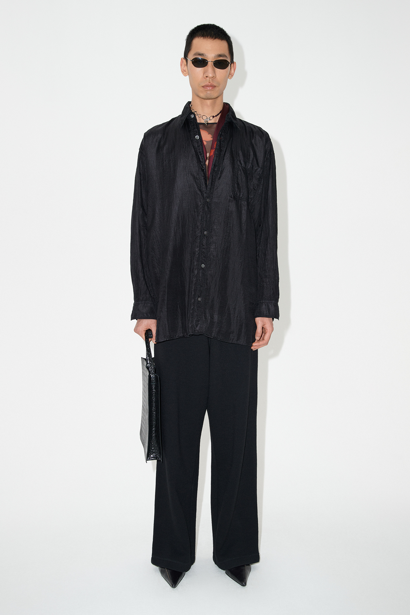 Our Legacy - Darling Shirt Black Cotton Silk